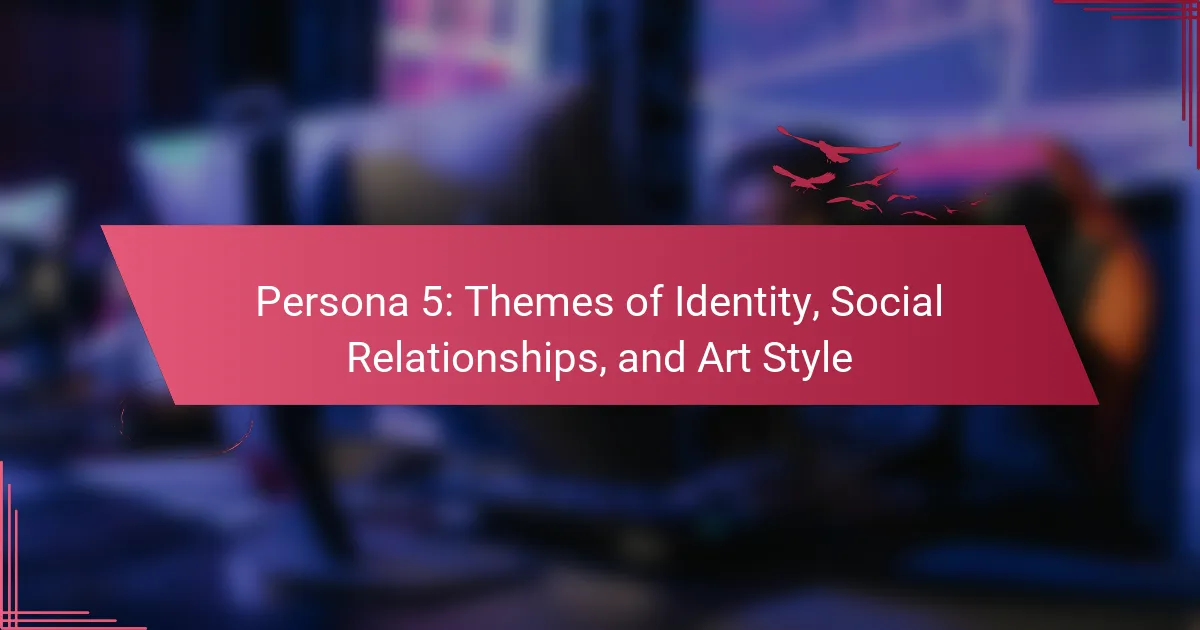 Persona 5: Exploring Identity, Relationships & Art Style Themes